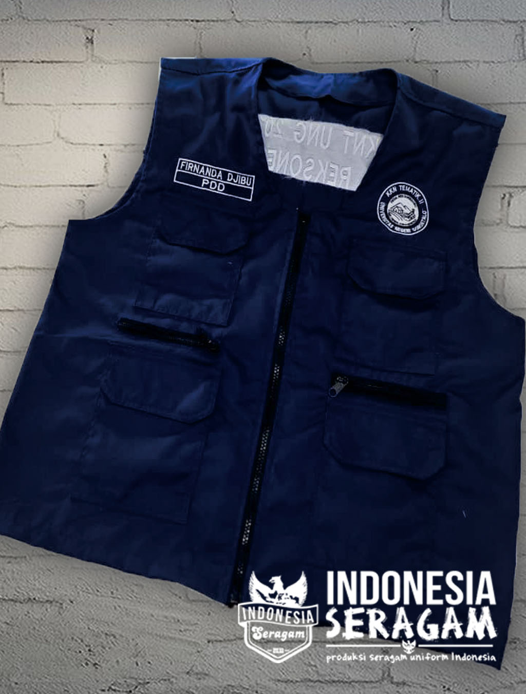 Rompi KKN UNG - Indonesia Seragam - Pembuatan Kemeja Korsa PDH Murah Jogja